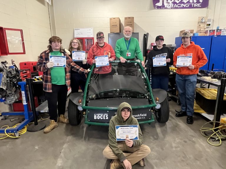 Auto Tech Students Take on the Future of EV's - St. Lawrence-Lewis BOCES